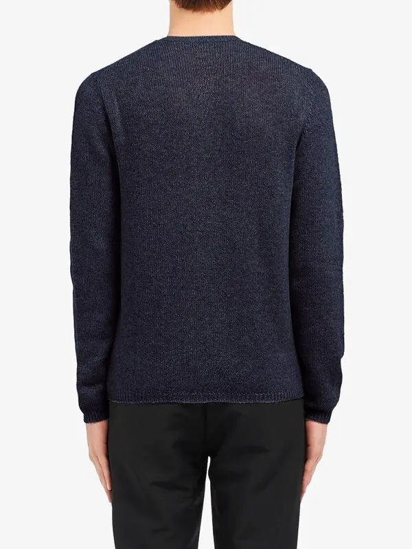 Prada Cashmere Crew-neck Sweater - Blue