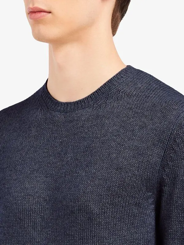 Prada Cashmere Crew-neck Sweater - Blue