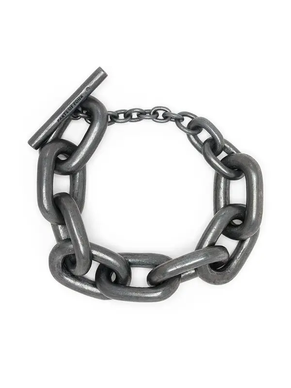 PARTS OF FOUR Toggle Chain Bracelet - Black