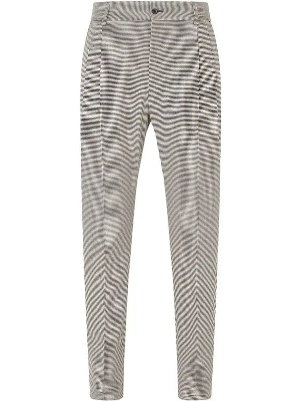 Dolce & Gabbana Houndstooth Tailored Trousers