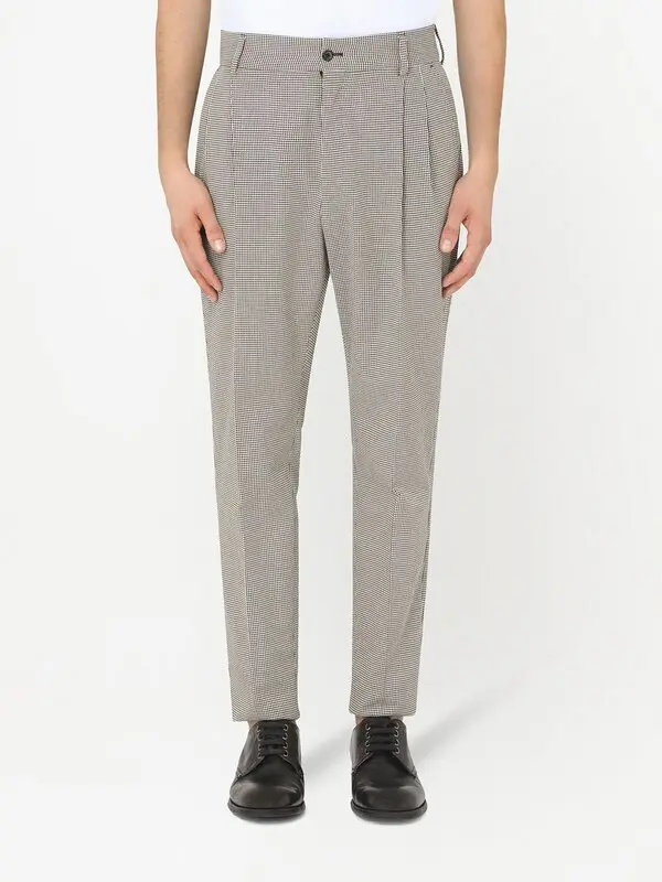 Dolce & Gabbana Houndstooth Tailored Trousers