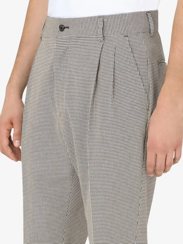 Dolce & Gabbana Houndstooth Tailored Trousers