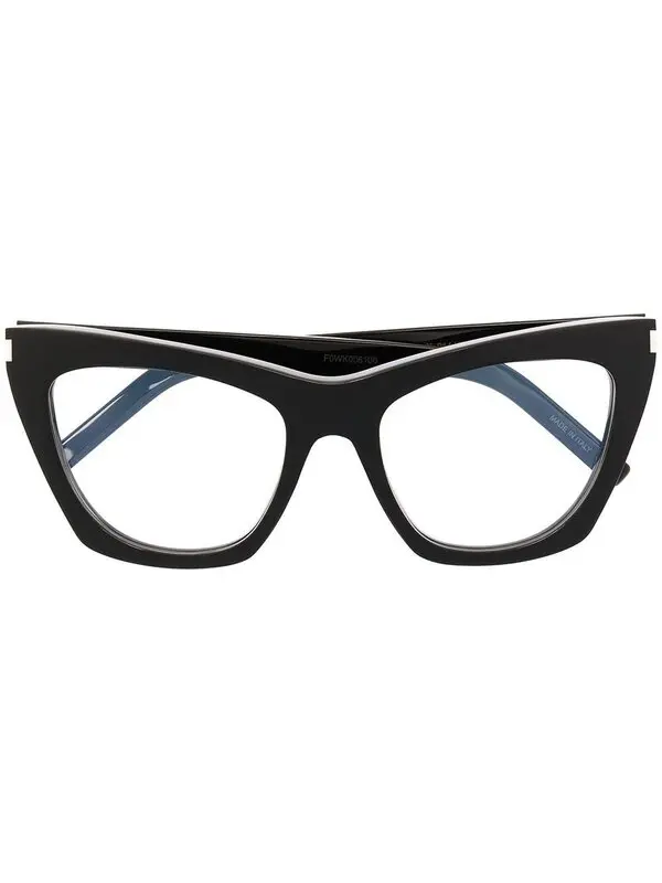 Saint Laurent Cat-eye Frame Glasses - Black