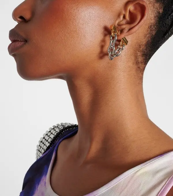 Rabanne Chain-trimmed Earrings