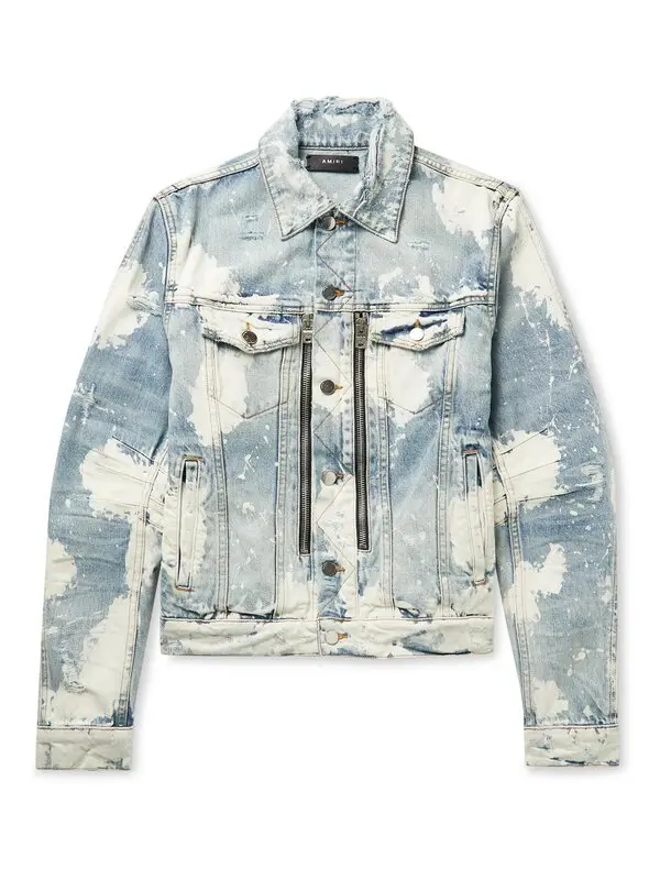 Amiri Mx2 Bleached Denim Jacket
