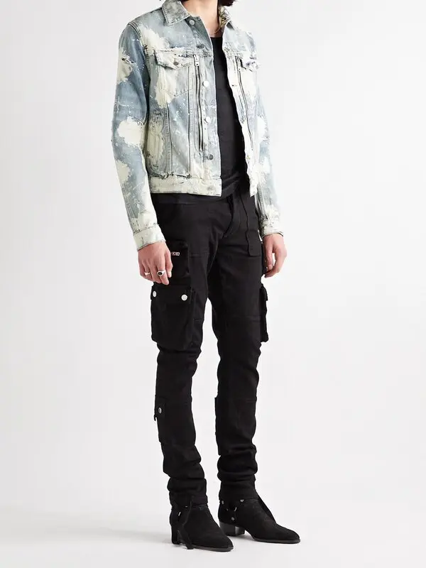 Amiri Mx2 Bleached Denim Jacket