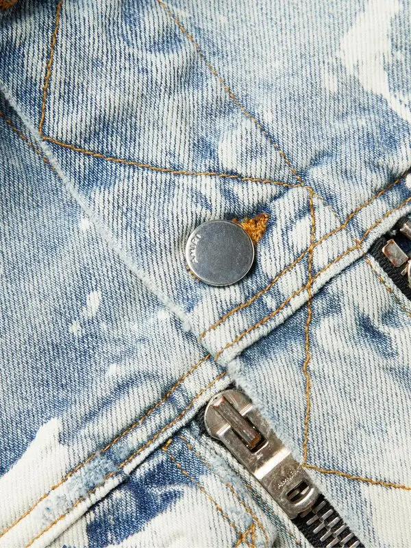 Amiri Mx2 Bleached Denim Jacket