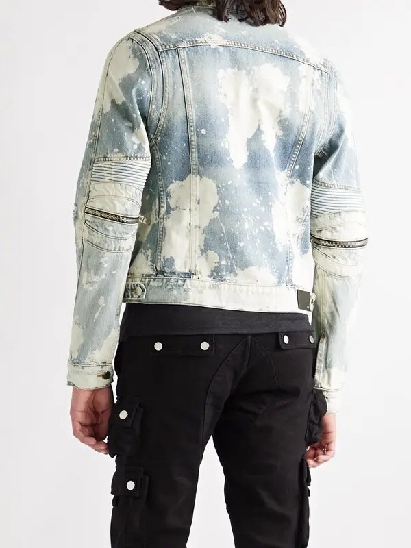 Amiri Mx2 Bleached Denim Jacket