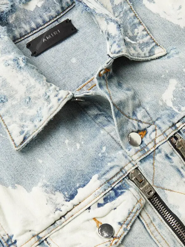 Amiri Mx2 Bleached Denim Jacket