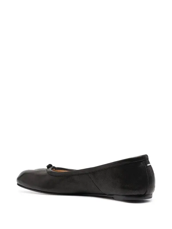 MAISON MARGIELA Tabi Leather Ballet Flats - Black