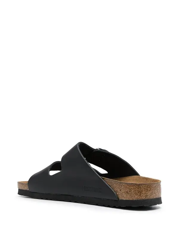 BIRKENSTOCK Buckle-fastening Leather Sandals - Black