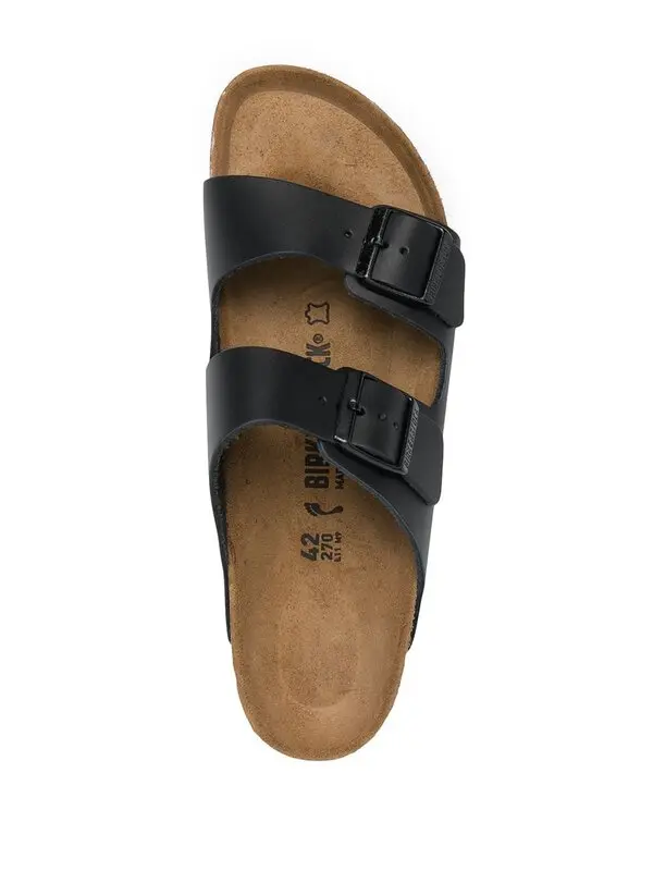 BIRKENSTOCK Buckle-fastening Leather Sandals - Black