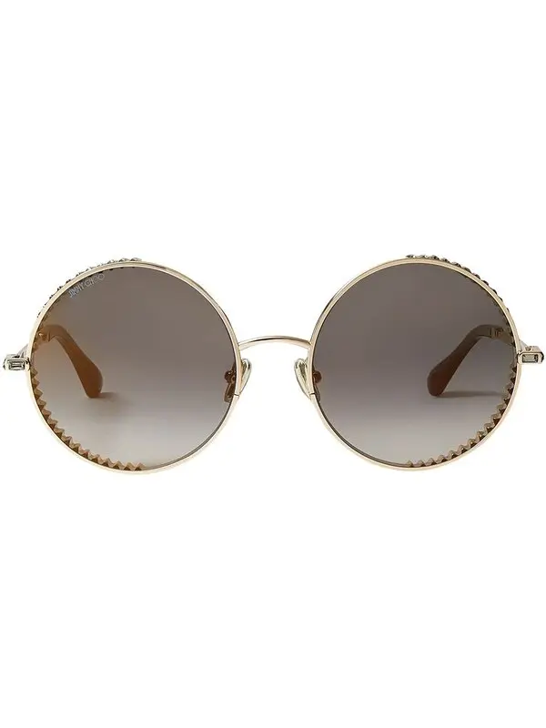 JIMMY CHOO Goldy Round-frame Sunglasses - Grey