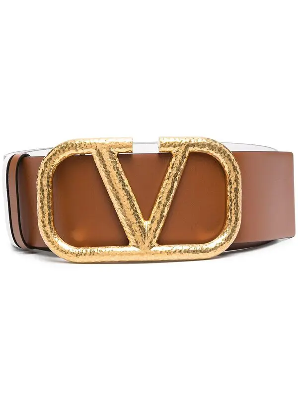 Valentino Garavani 70mm Vlogo Signature Reversible Belt - Brown