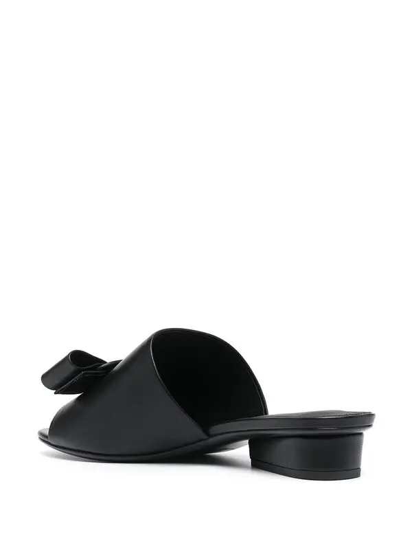 FERRAGAMO Double Bow Mule Sandals