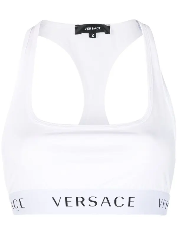 Versace Logo Band Sports Bra