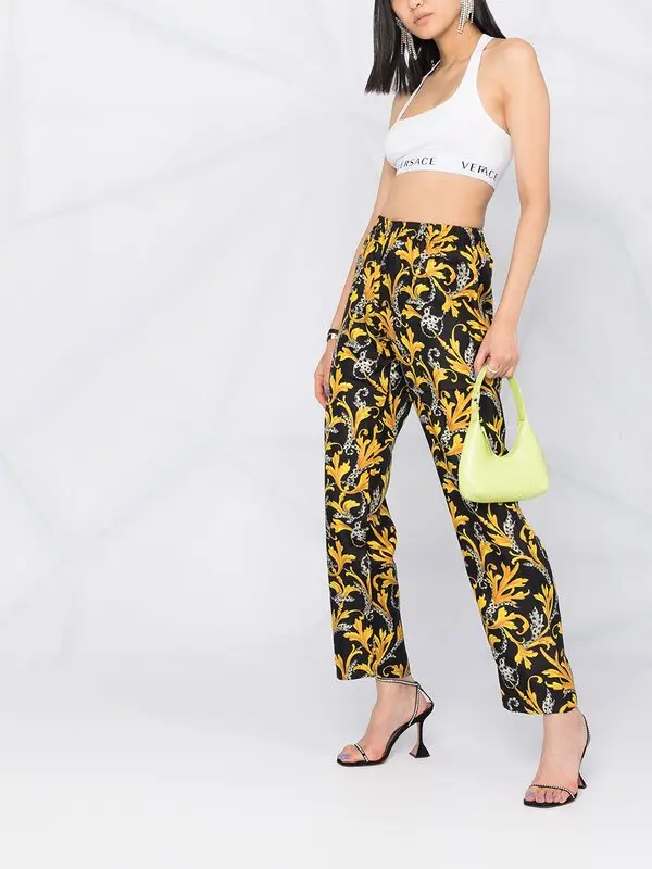 Versace Logo Band Sports Bra