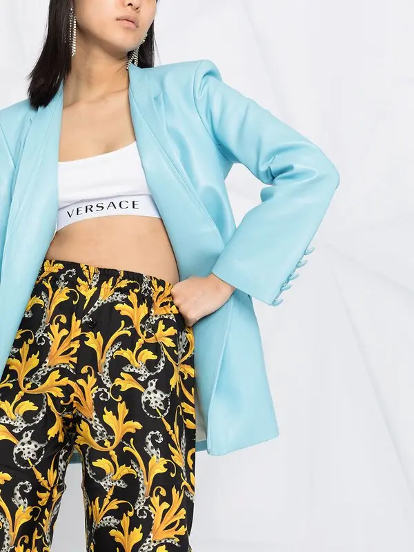 Versace Logo Band Sports Bra