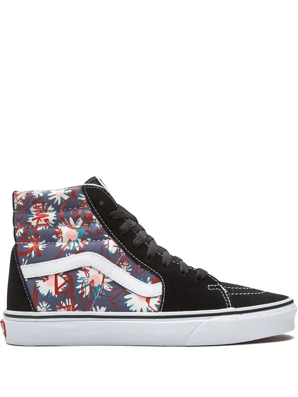 VANS Sk8-hi Floral Sneakers - Black
