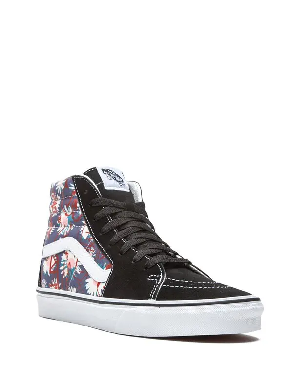 VANS Sk8-hi Floral Sneakers - Black