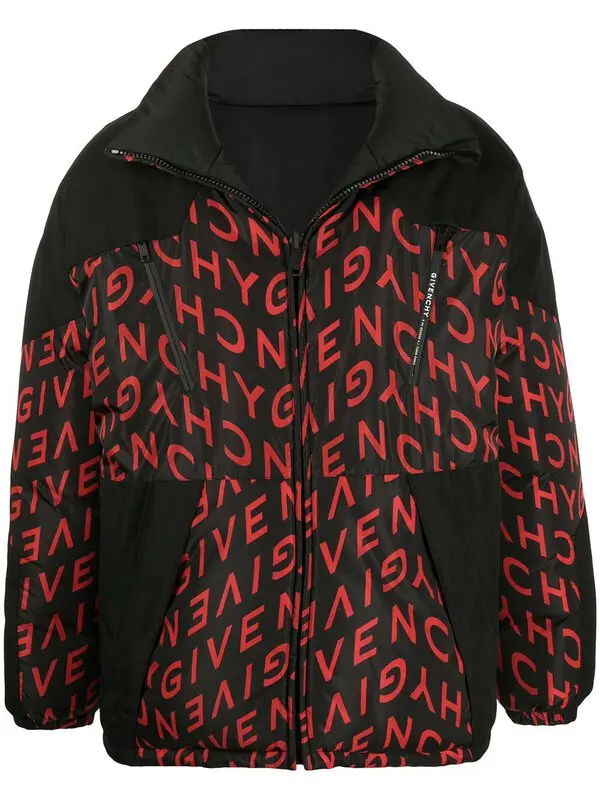 Givenchy Reversible Logo-print Puffer Jacket - Brown