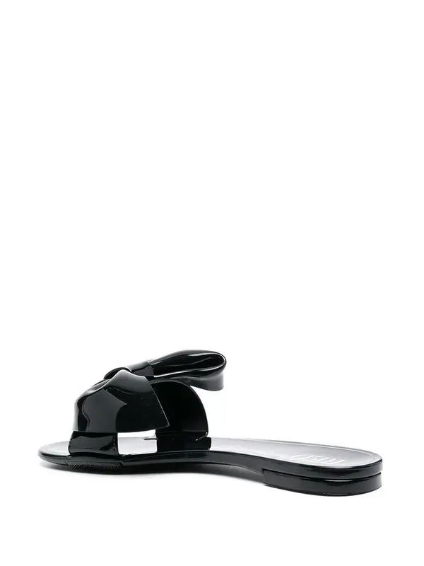 Red Valentino Bow-embellished Rubber Slides