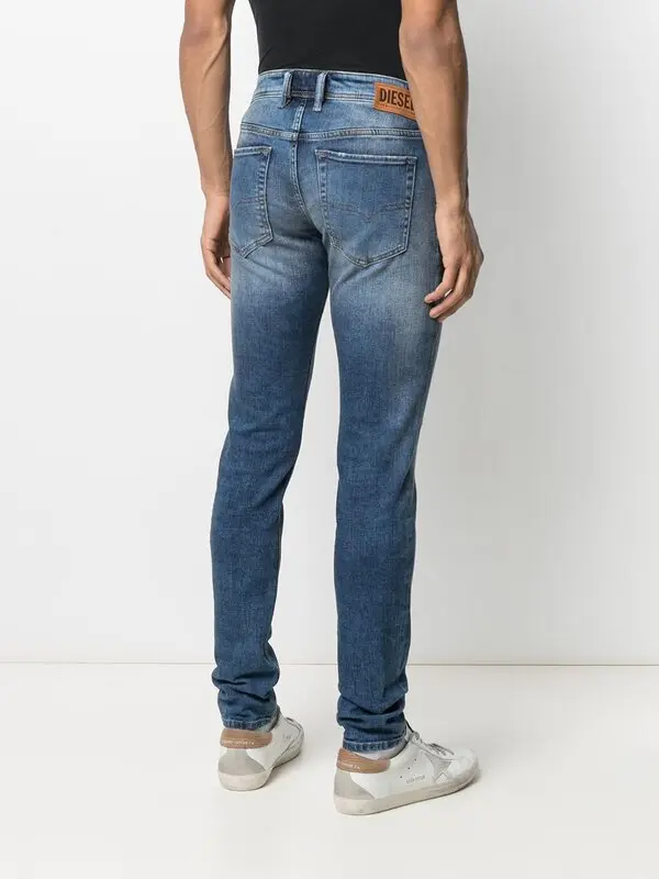 DIESEL Sleeker Mid-rise Slim-cut Jeans