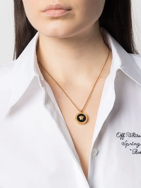 Versace Medusa-head Pendant Necklace - Gold