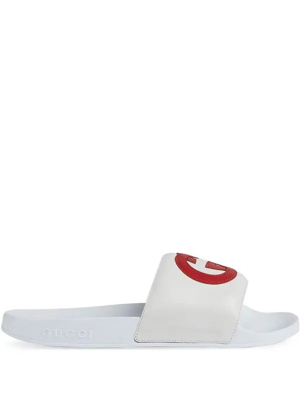 Gucci Interlocking G Logo Slides