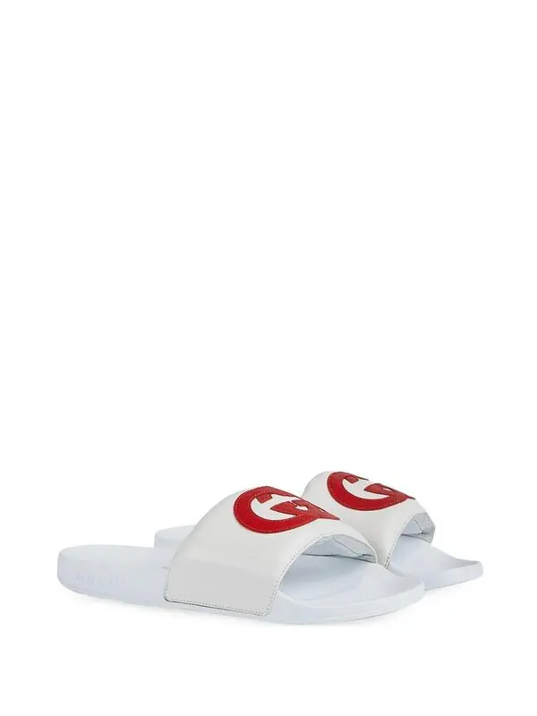 Gucci Interlocking G Logo Slides