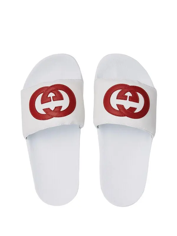Gucci Interlocking G Logo Slides