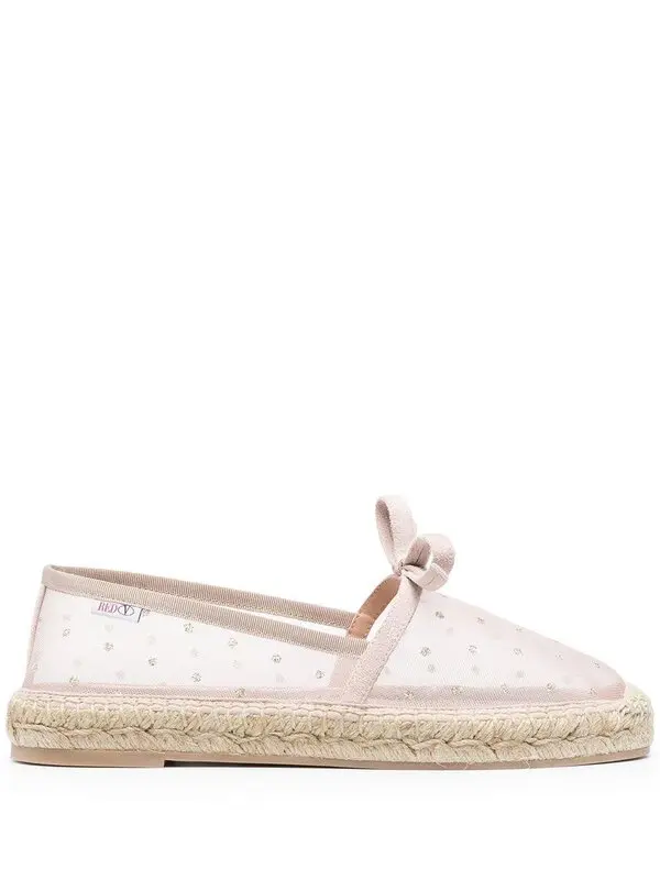 Red Valentino Point D'esprit Espadrilles - Pink