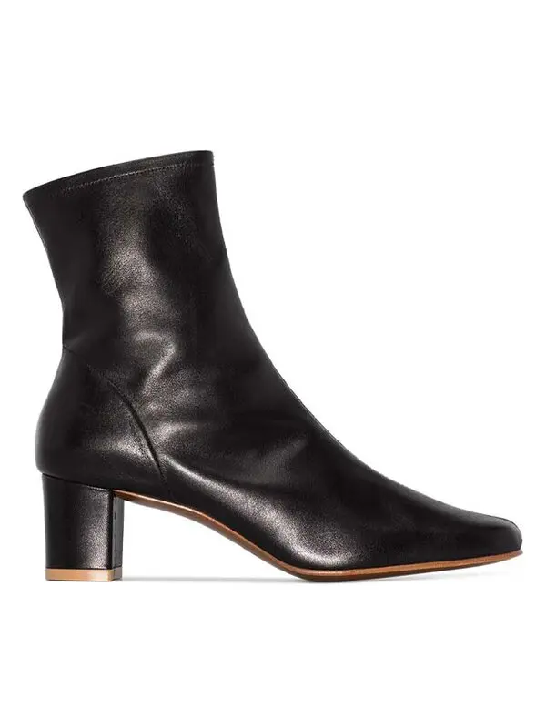By Far Sofia 65mm Leather Ankle Boots