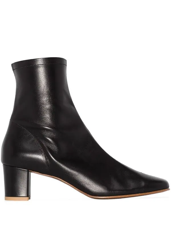 By Far Sofia 65mm Leather Ankle Boots