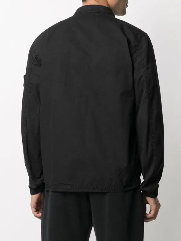 Stone Island Logo Patch Jacket - Black