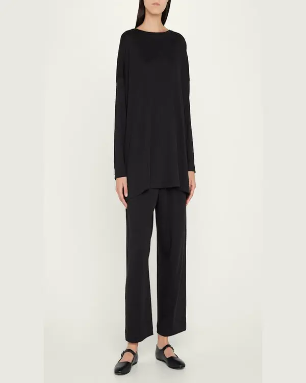Eskandar Ultra-light Cotton Long-sleeve T-shirt
