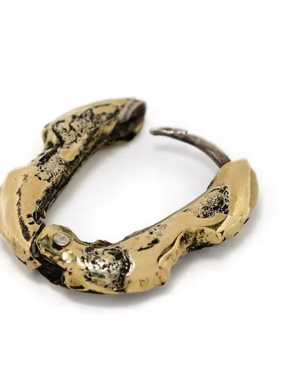 PARTS OF FOUR Deco Single Hoop Earring