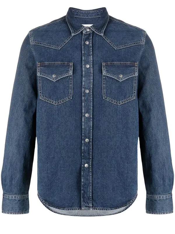 DIESEL® Button-up Denim Shirt - Blue
