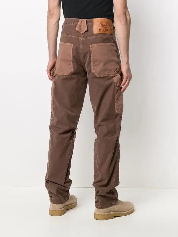DIESEL® D-franky Patchwork Straight-leg Jeans