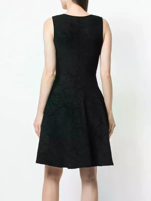 Givenchy Lace-trim Flared Midi Dress - Black