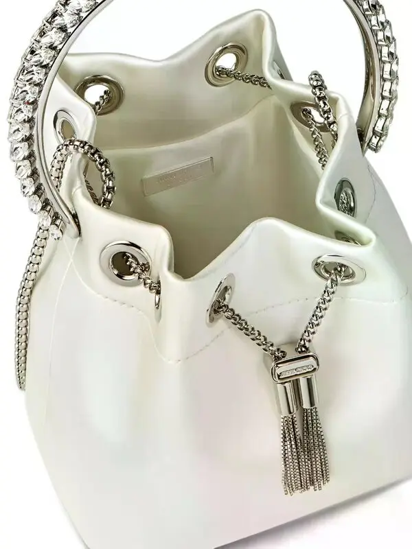 JIMMY CHOO Bon Bon Bucket Bag - Silver