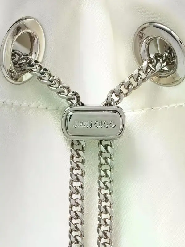 JIMMY CHOO Bon Bon Bucket Bag - Silver
