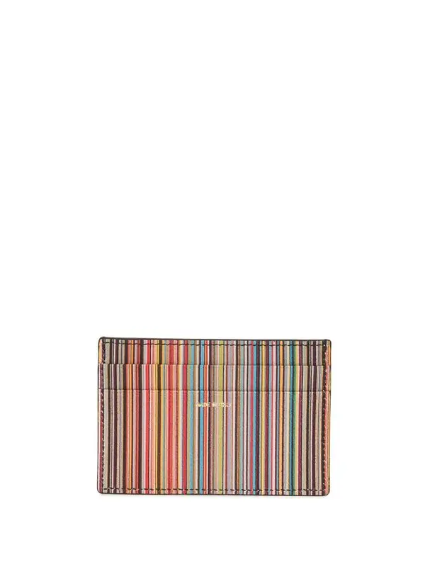 Paul Smith Signature Stripe Cardholder - Black