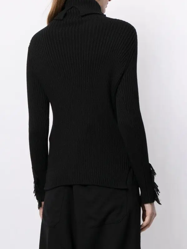 Y’s Ribbed Fringed Jumper
