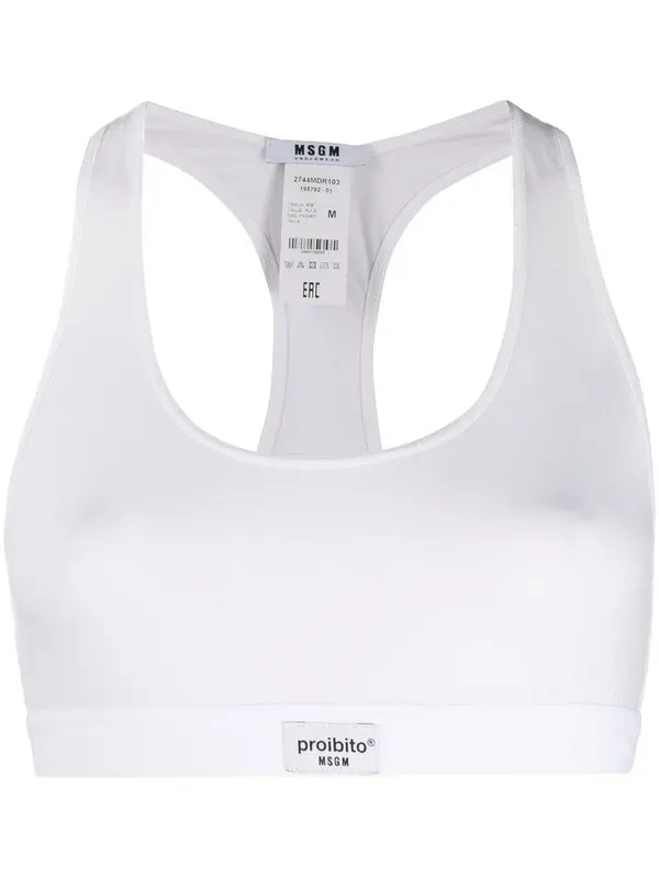 MSGM Elasticated Trim Bra