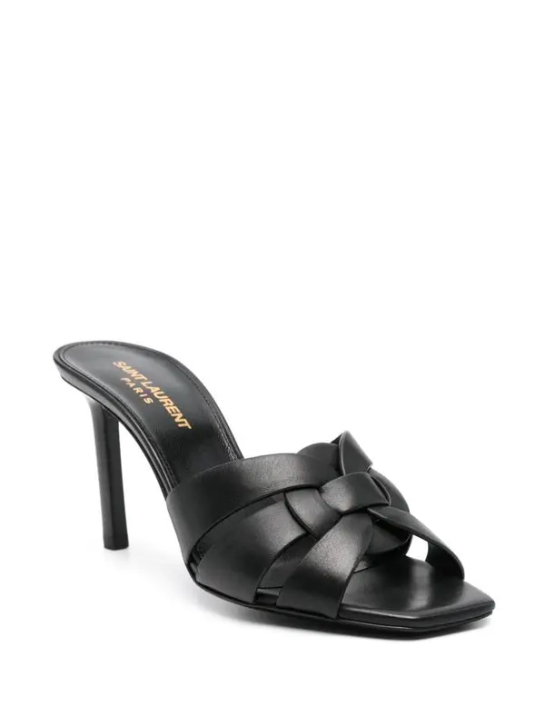 Saint Laurent Tribute Sandals - Black
