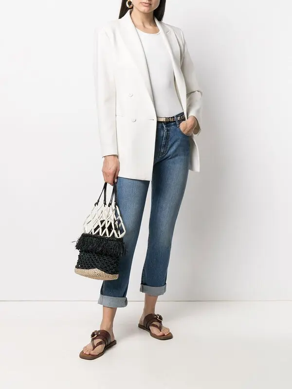 Stella McCartney Logo Tape Slim-fit Jeans