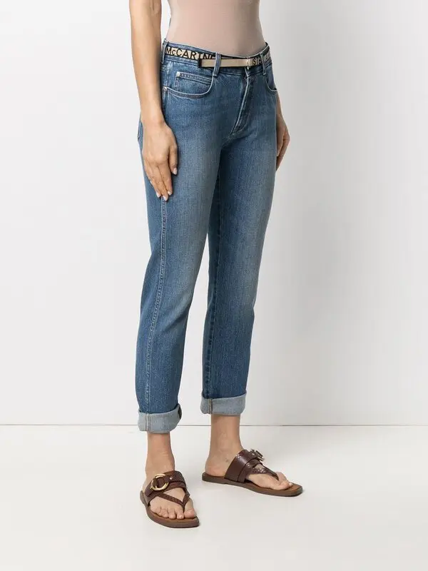 Stella McCartney Logo Tape Slim-fit Jeans