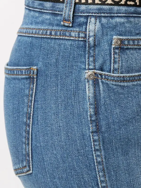 Stella McCartney Logo Tape Slim-fit Jeans