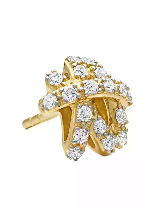 David Yurman 18kt Yellow Diamond Stud Earrings